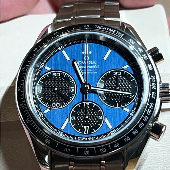 Accessories | Omega Speedmaster Chronograph Blue Dial 4mm Automatic ...